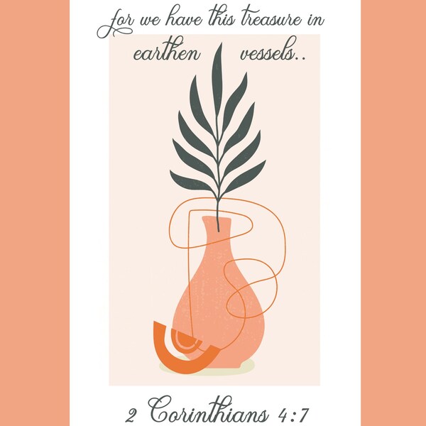 We Have This Treasure in Earthen Vessels - Etsy