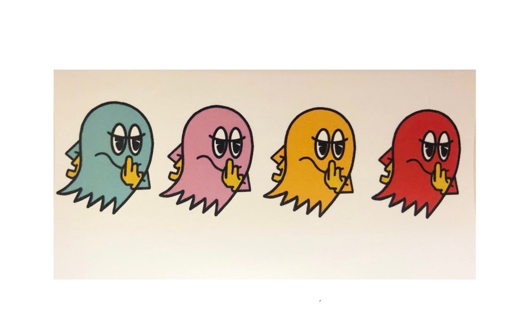 Pac-man Sticker - Etsy
