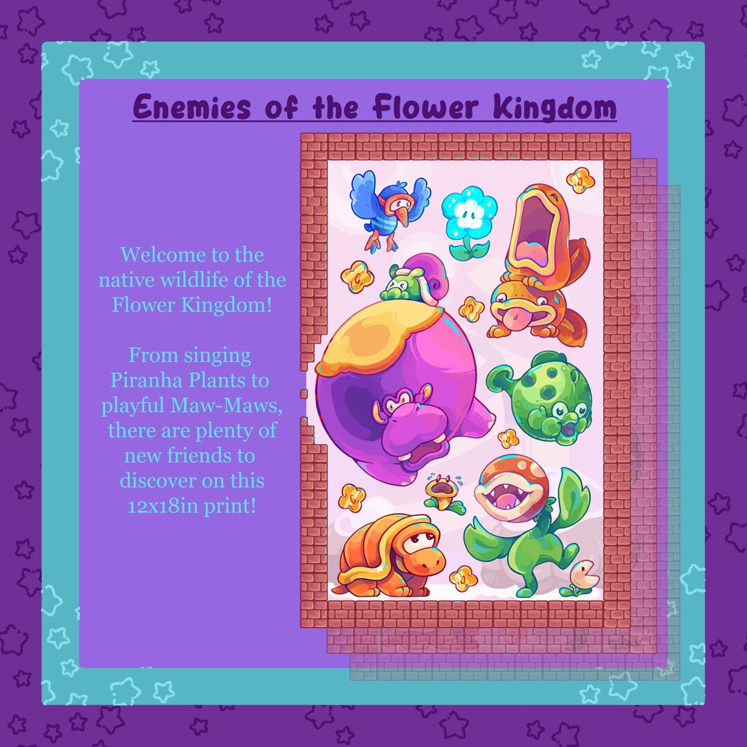 Mario Wonder: Native Enemies of the Flower Kingdom - Etsy