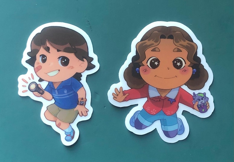 FNAF Security Breach Ruin Gregory & Cassie Vinyl Stickers: Gregory ...
