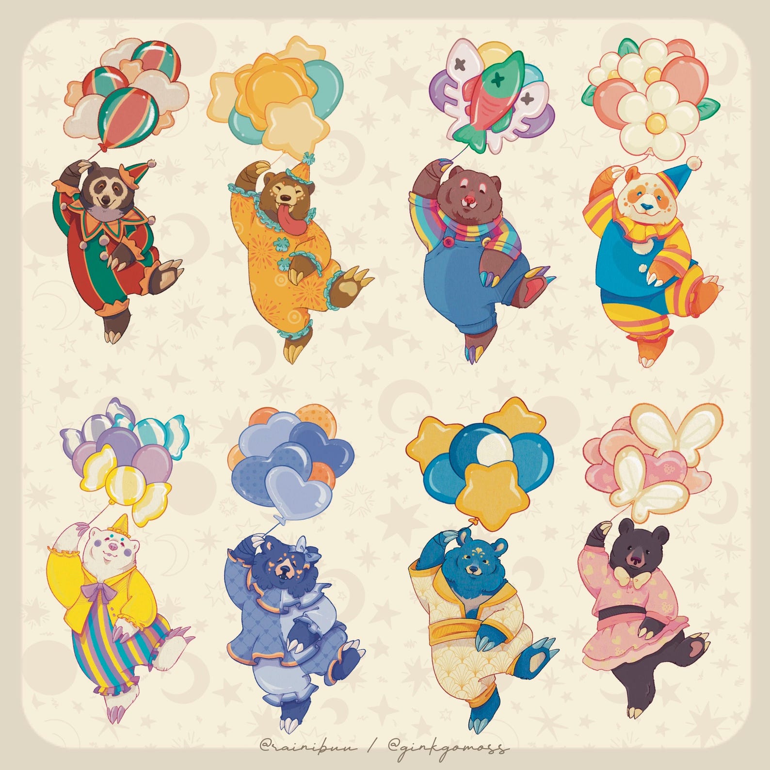 Clown Bears of the World: Grizzly, Polar, Andean, Sloth, Malaysian Sun ...