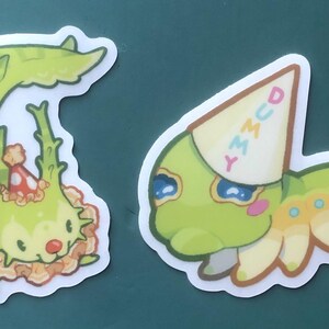 Silly Caterpillar Vinyl Stickers: Japanese Emperor Caterpillar ...
