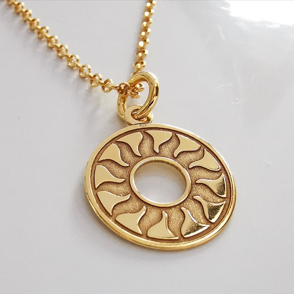 Sun Necklace - Etsy
