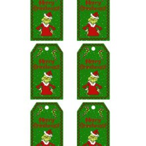 Merry Grinchmas Tags - Printable - Digital Download - the Grinch - Etsy