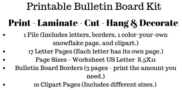 School is SNOW Cool! Bulletin Board - Digital Download - Printable - Etsy