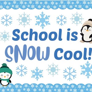 School is SNOW Cool! Bulletin Board - Digital Download - Printable - Etsy