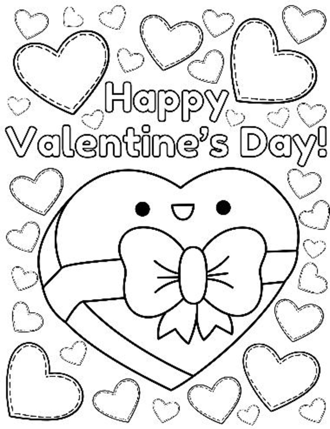 Valentine Coloring Pages - Digital Download - Printable - Etsy
