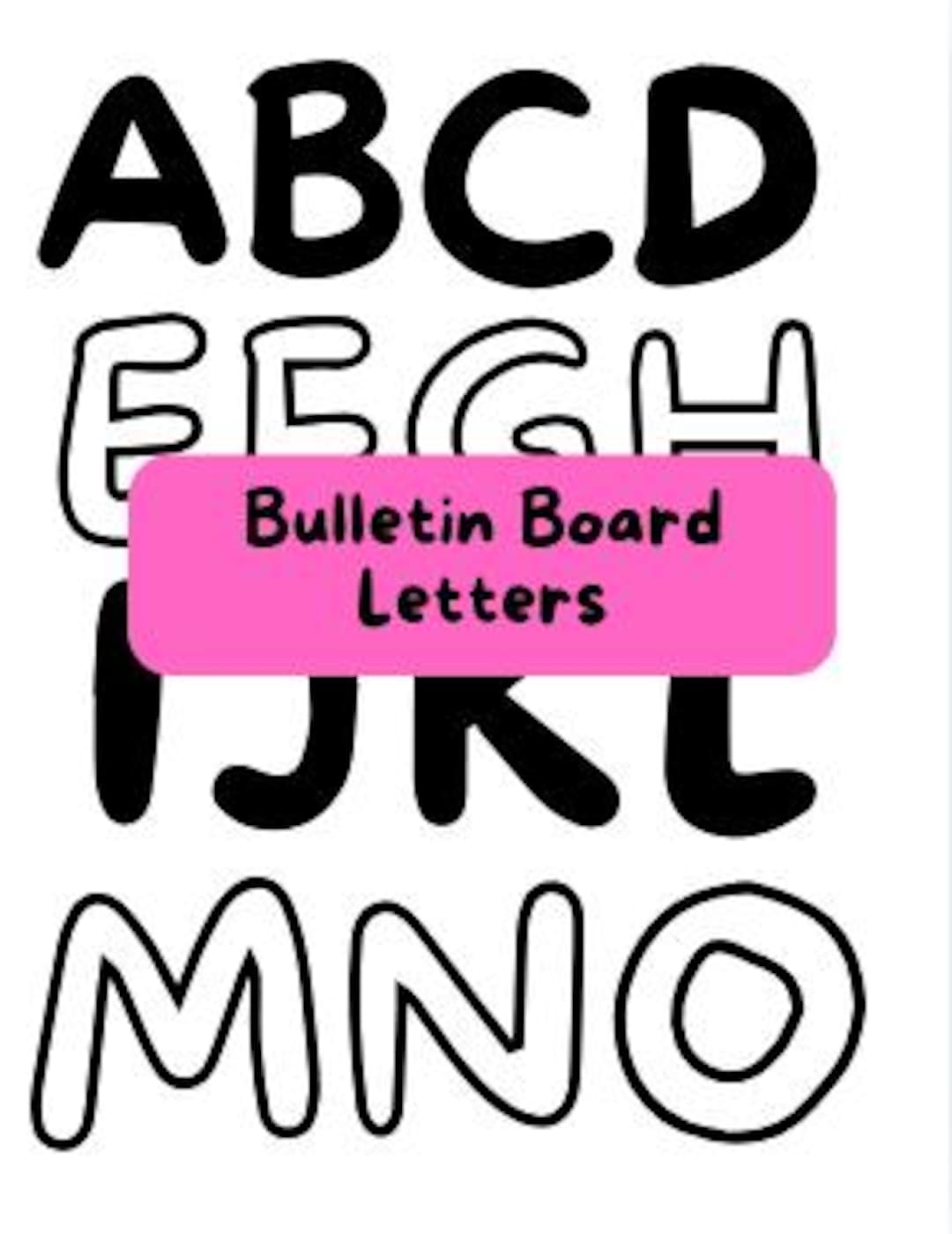 Bulletin Board Letters - Digital Download - Etsy
