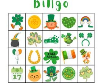 St. Patrick's Day Bingo | Printable | Digital Download - Etsy