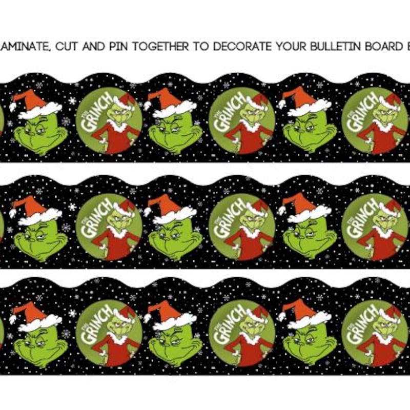 Grinch Bulletin Board - Etsy