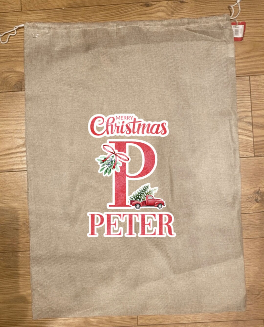 Personalised Christmas Santa Sack Letter & Name Christmas Sack First ...