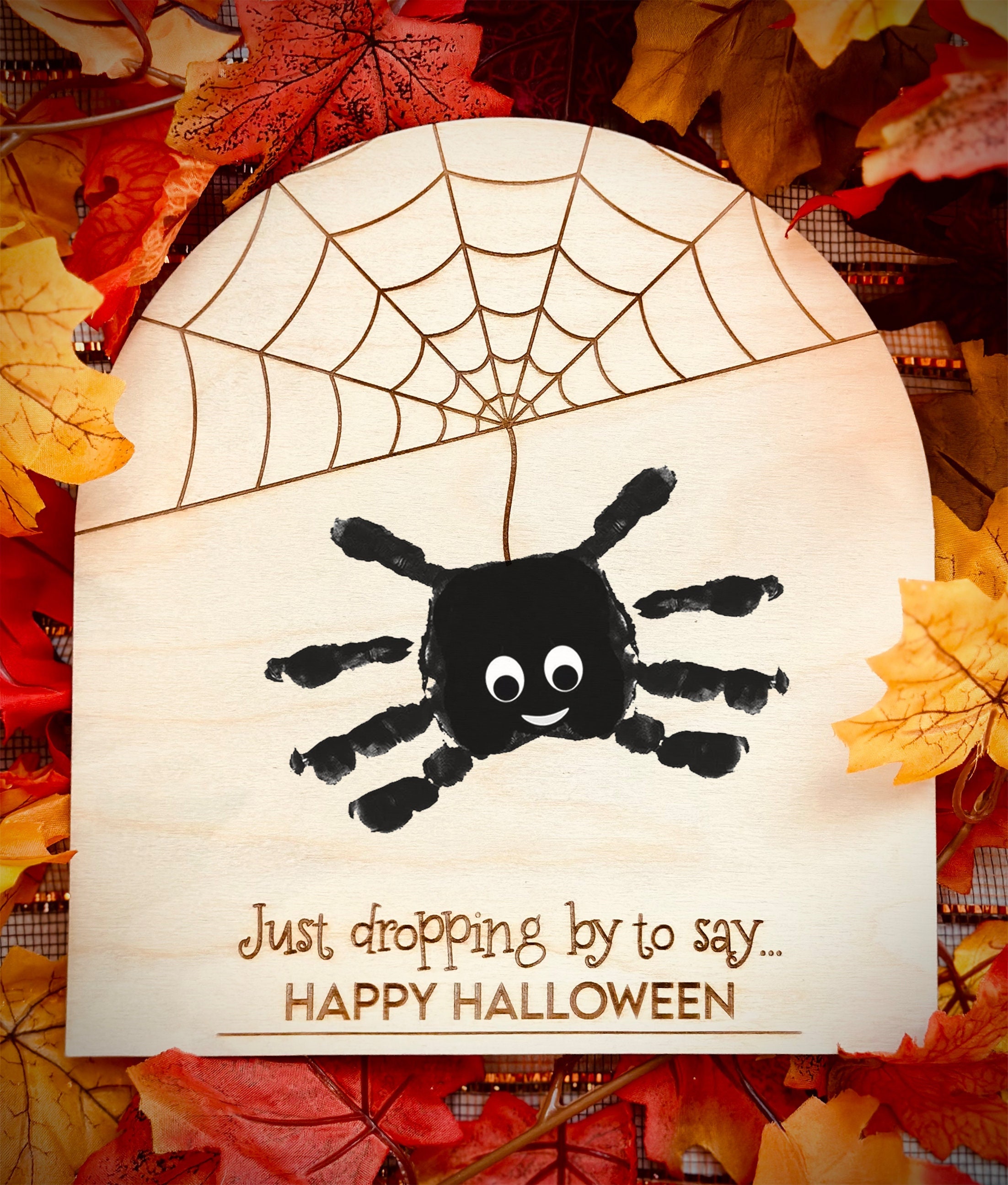 Spider Halloween Handprint Art DIY Kid's Keepsake Baby's First ...