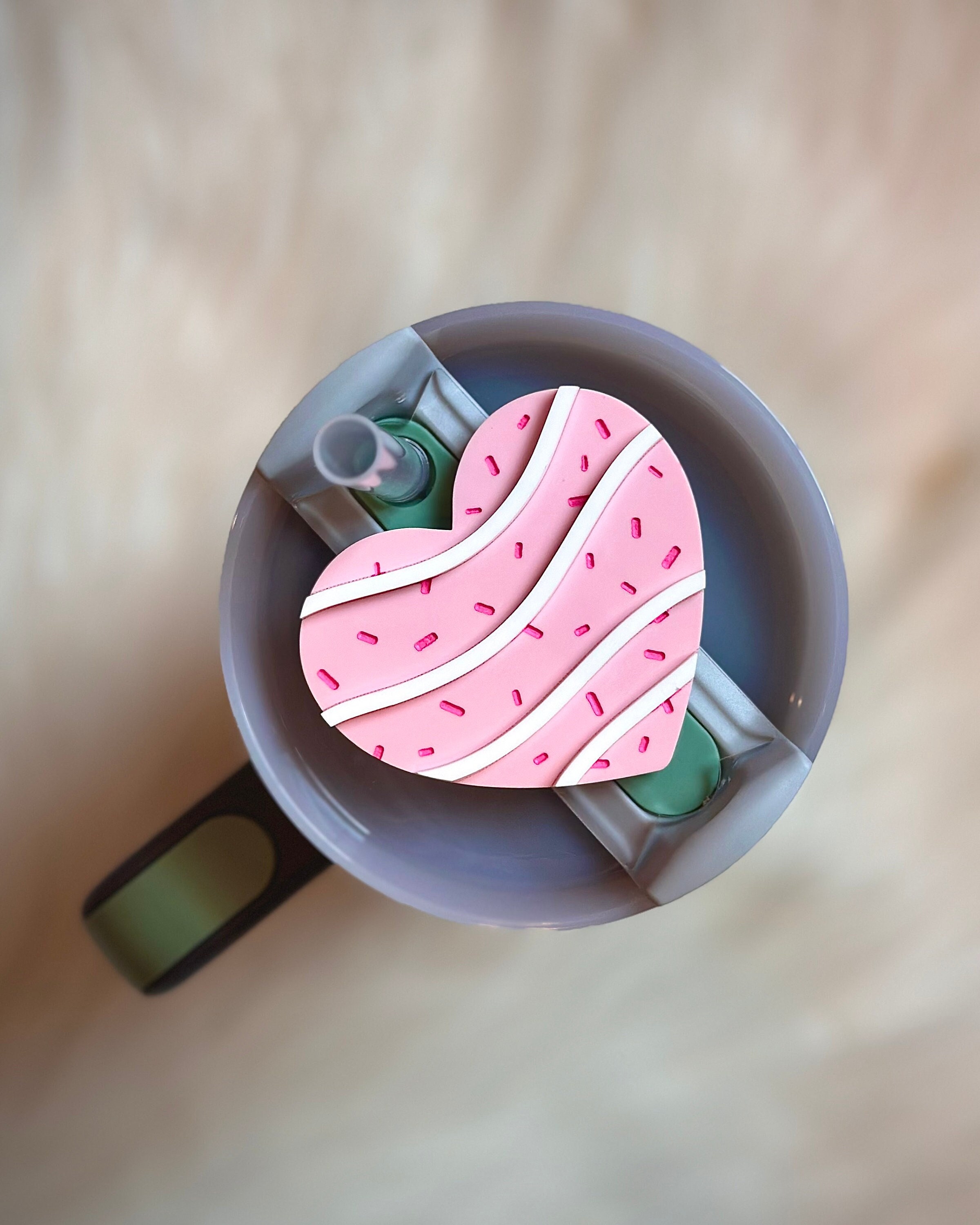 Heart Shape Snack Cake Inspired Stanley Topper | Little Debbie ...