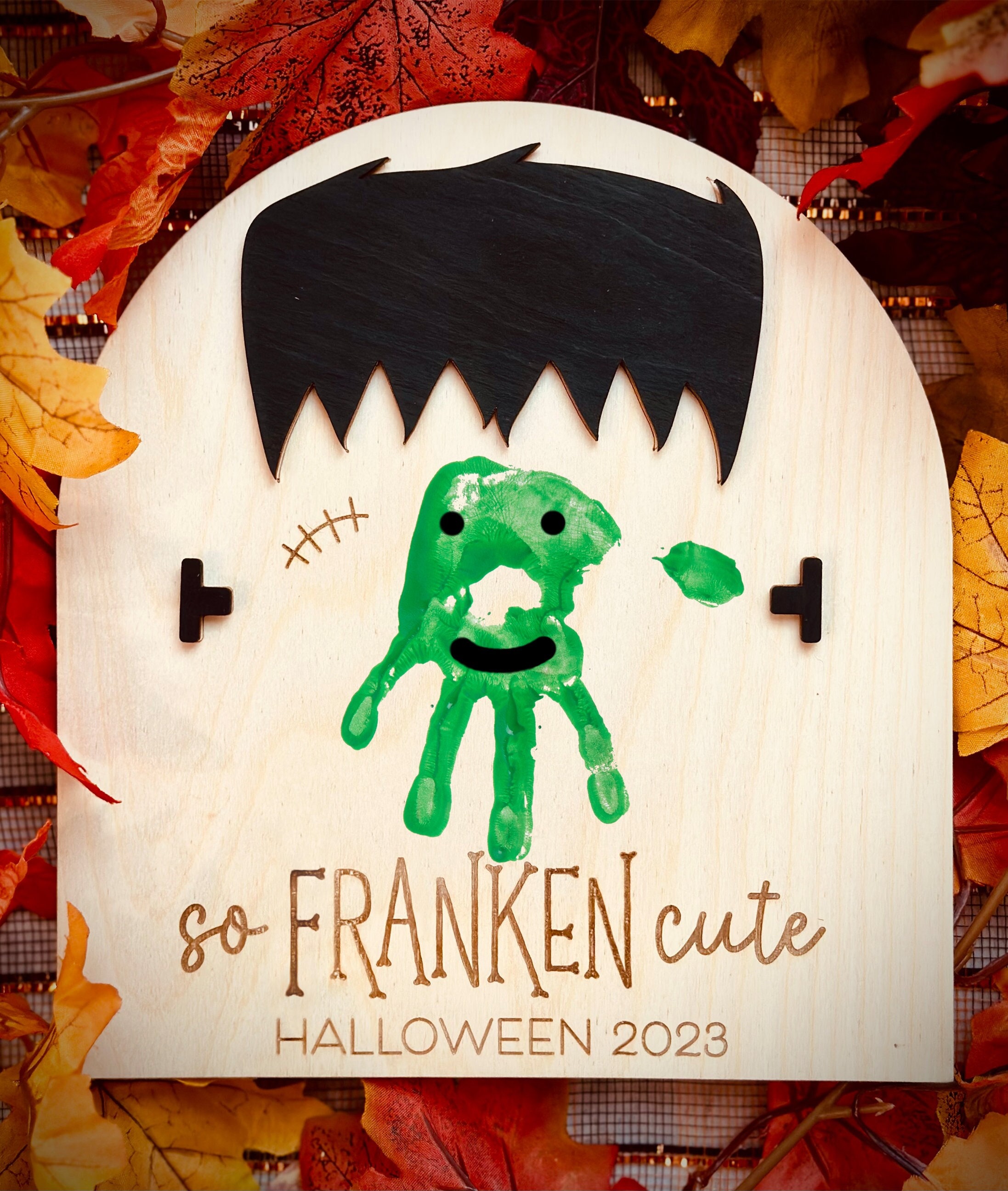 Halloween Handprint Art so Franken Cute Halloween Keepsake Craft for ...