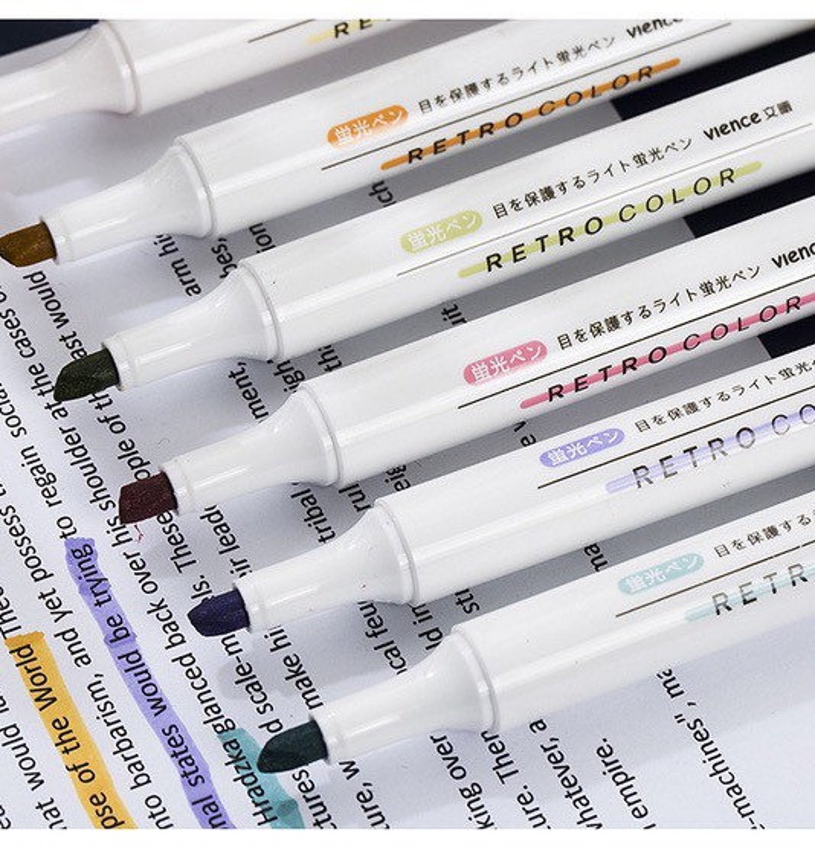 Macaron Color Marker Pen Mini Highlighter Watercolor - Etsy