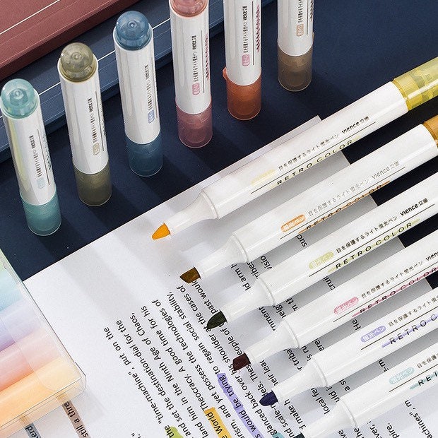 Macaron Color Marker Pen Mini Highlighter Watercolor - Etsy