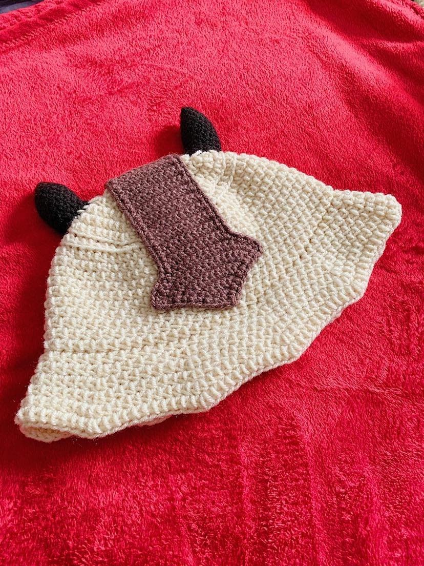 Handmade Appa Bucket Hat Crochet Avatar: the Last Airbender - Etsy