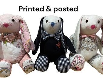 Printed 18 Inch Memory Bear Pattern and Instructions RARE Simplicity ...