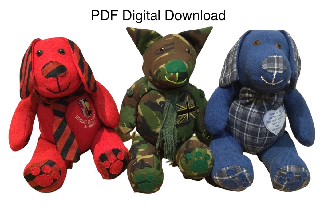 Keepsake Memory Dog/ Teddy Bear Pattern PDF Digital Download - Etsy