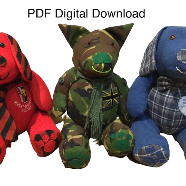 Memory Bear Pattern - Etsy