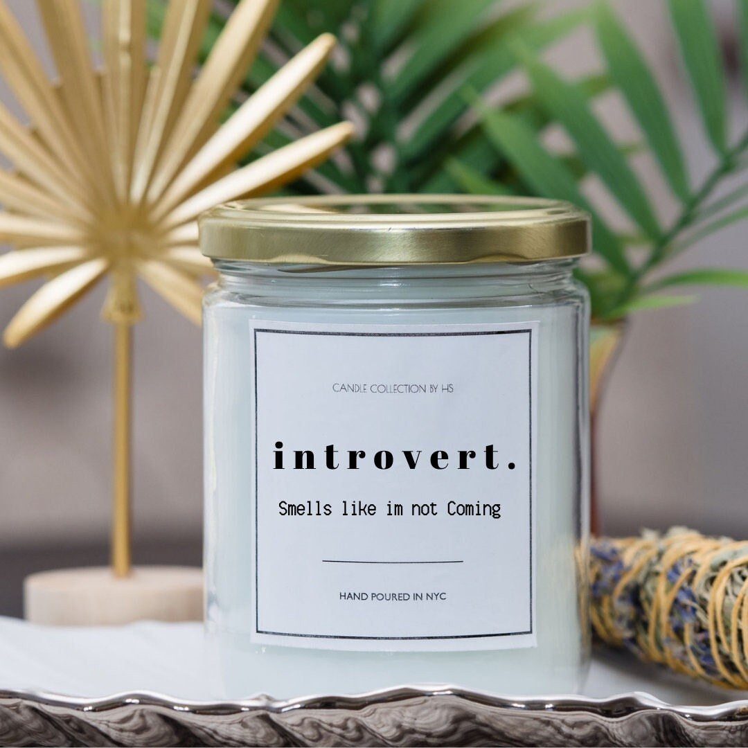 Introvert Candle, Funny Introvert Gift, Gift for Introverts, Homebody ...