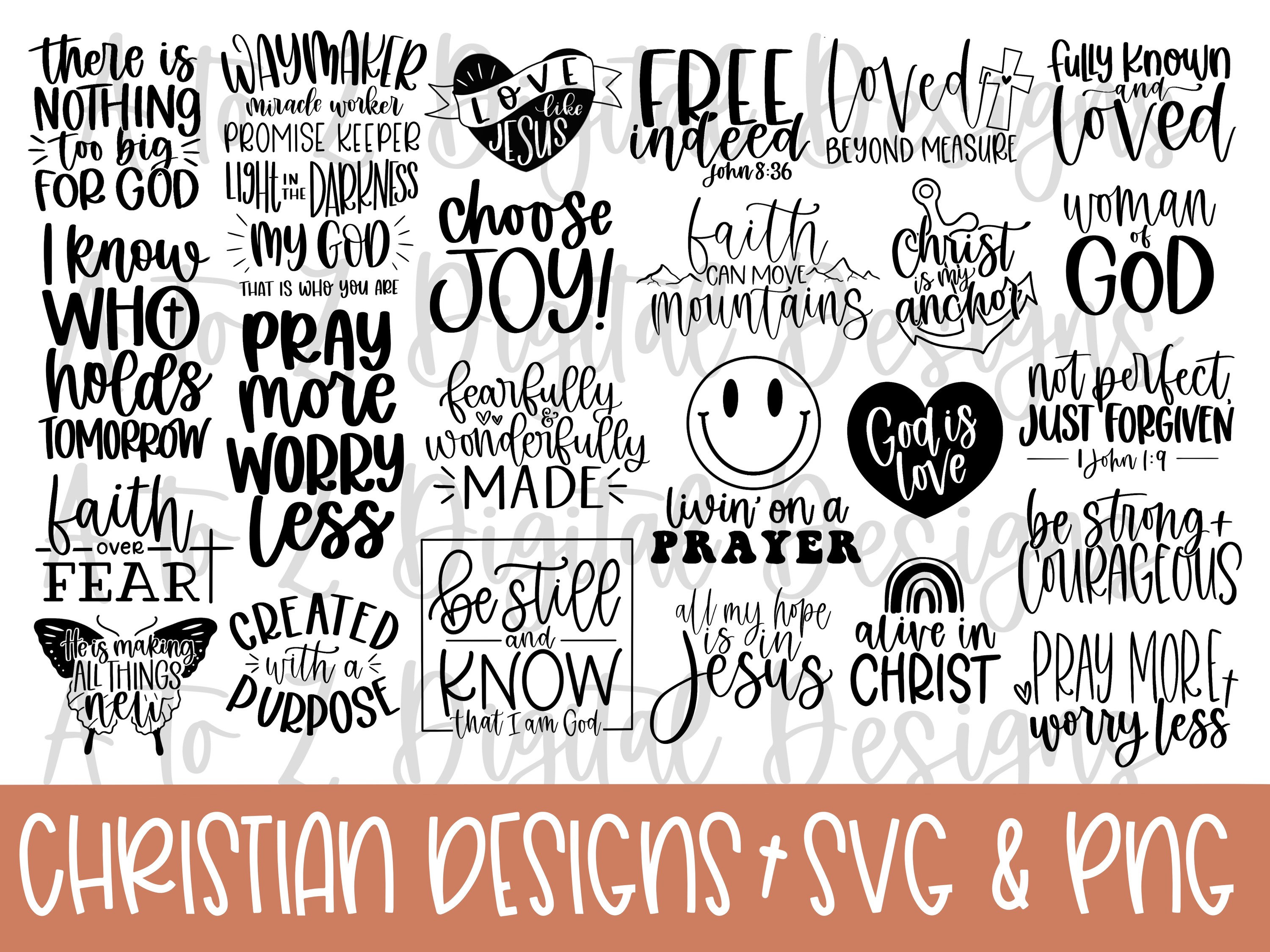 Christian Svg Christian Svg Bundle Faith Svg Bible Verse Etsy