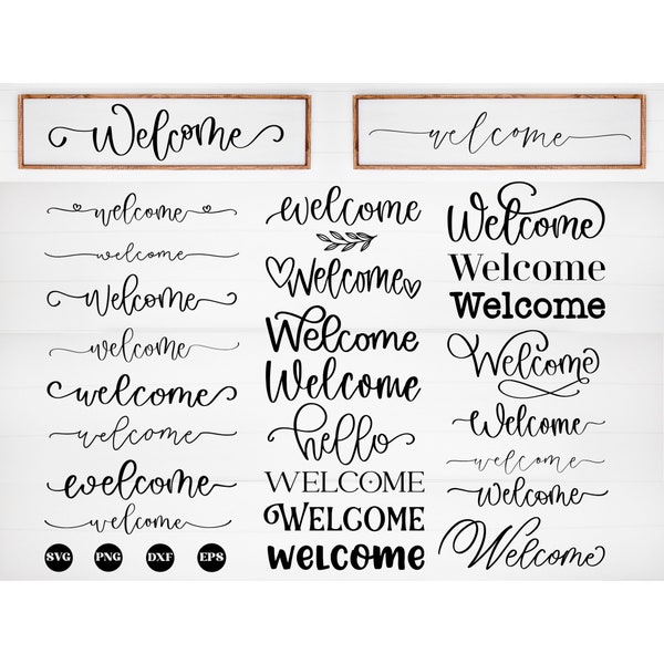 Welcome Svg - Etsy