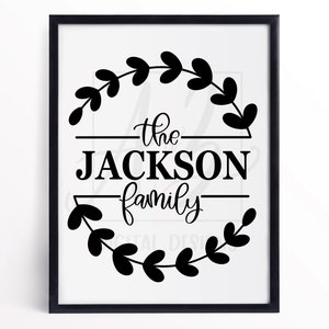 Family Name Monogram Svg Bundle | Monogram Svg | Split Monogram Svg ...