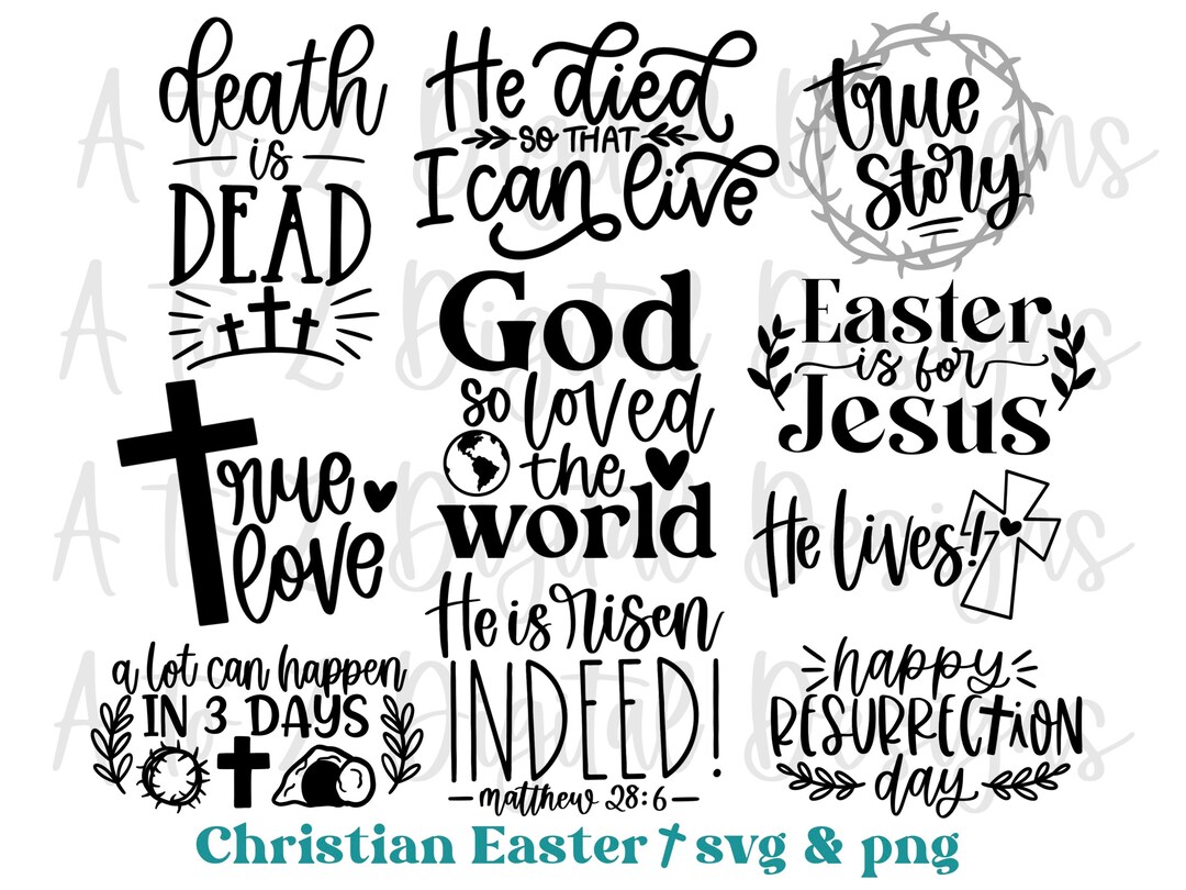Christian Easter Svg Easter Svg Religious Easter Svg Easter - Etsy