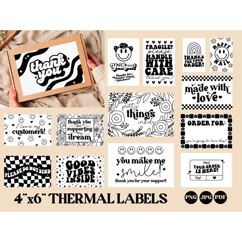 Thank You Rollo Stickers - Etsy