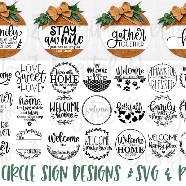 Svg Welcome Monogram - Etsy