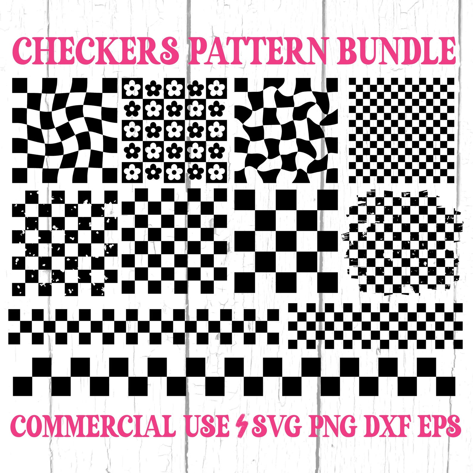 Checkers Svg Bundle, Distressed Checkers Svg Png, Checkers Png ...