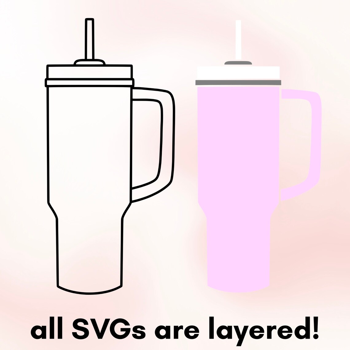 Stanley Cup Inspired SVG Clipart, Quencher Cup Svg, Tumbler Svg ...