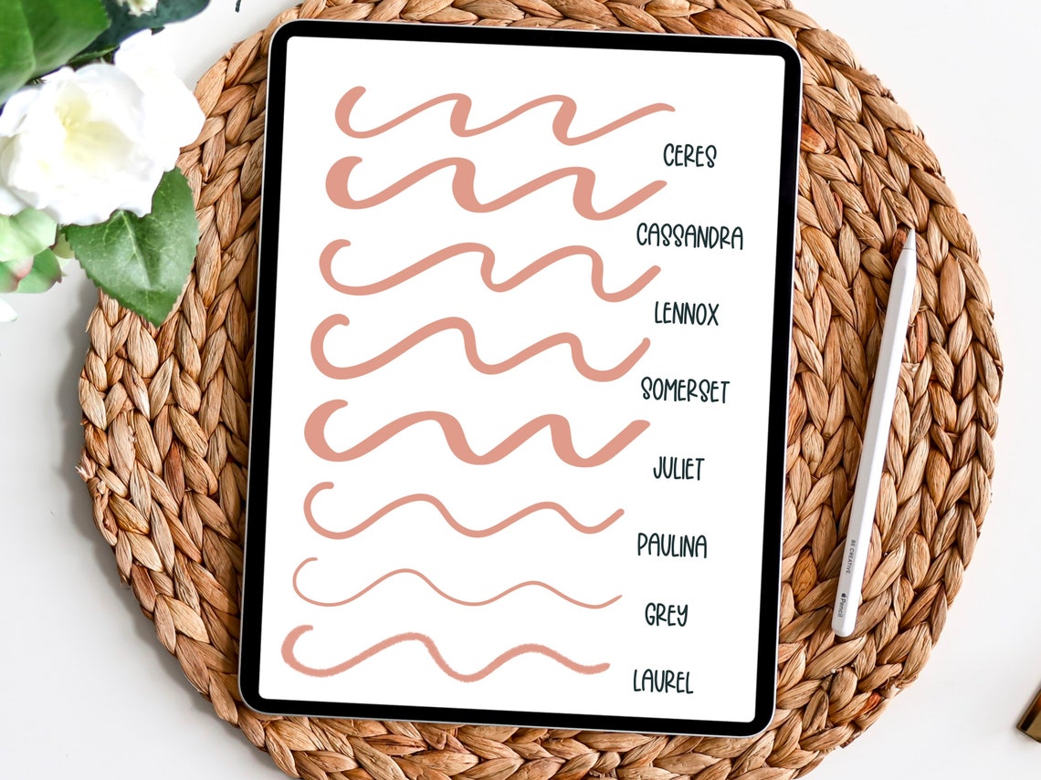 Procreate Lettering Brushes My Favorite Lettering Brushes - Etsy