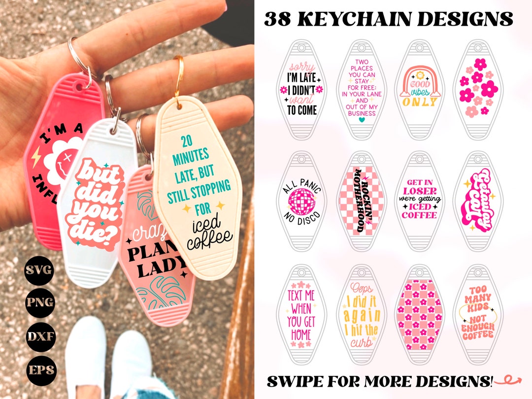 Motel Keychain Svg Design Bundle Motel Keychain Png Keychain - Etsy UK