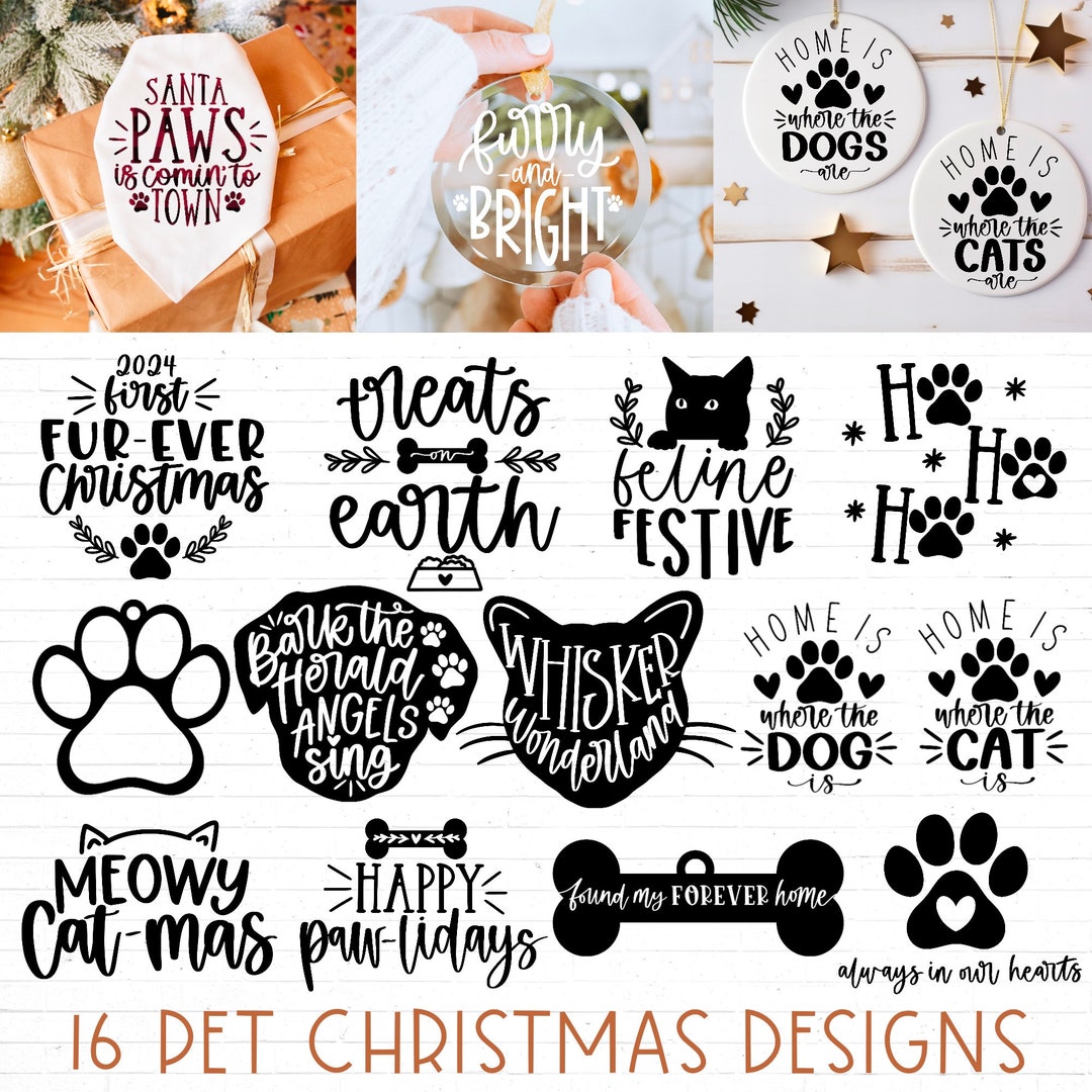 Pet Christmas Ornament Svg Bundle | Christmas Svg | Dog Christmas ...