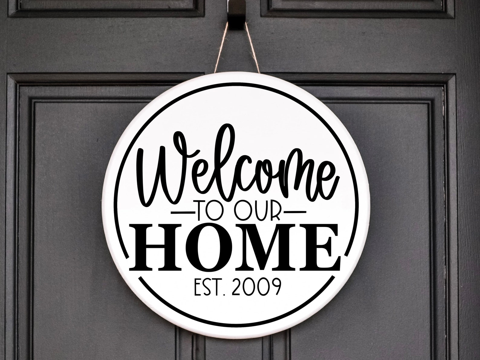 Round Sign Svg Bundle, Circle Sign Svg, Porch Sign Svg, Welcome Sign ...