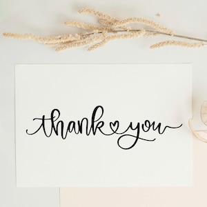 Thank You Svg Bundle, Hand Lettered Thank You Svg, Thank You Clipart ...