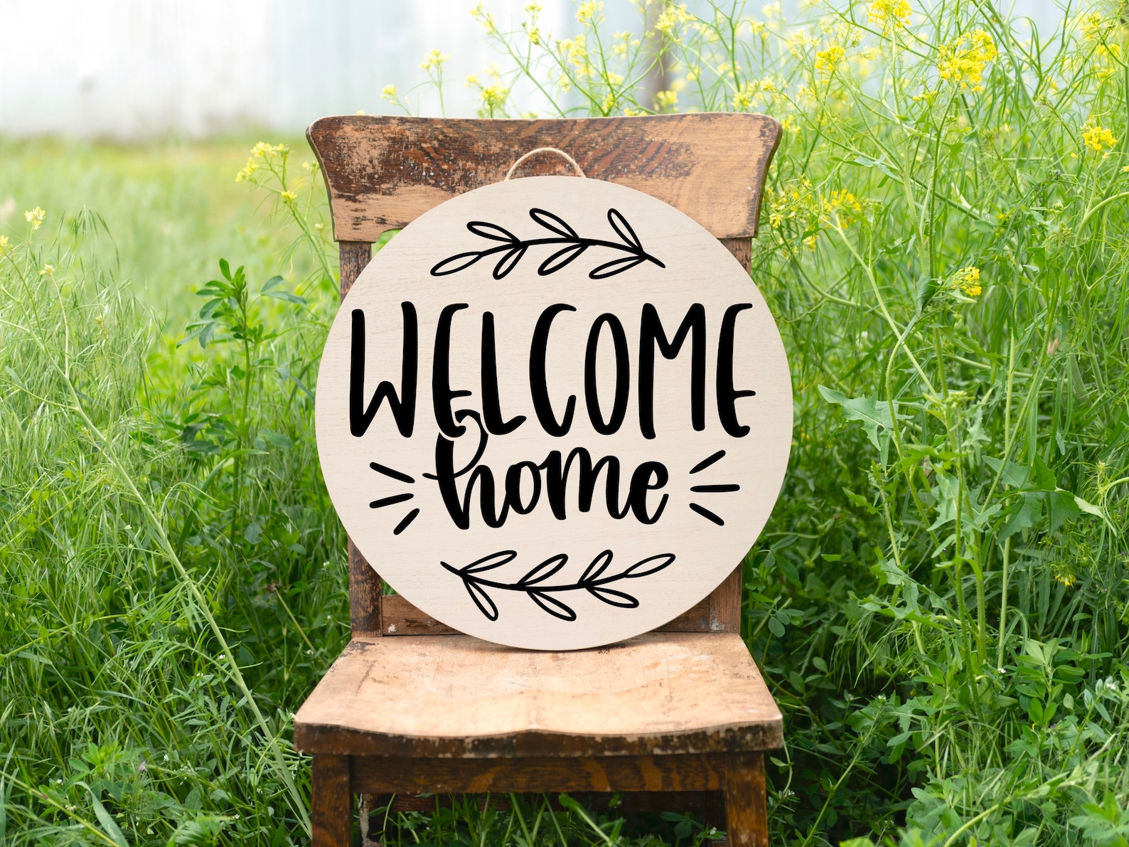 Round Sign Svg Bundle, Circle Sign Svg, Porch Sign Svg, Welcome Sign ...