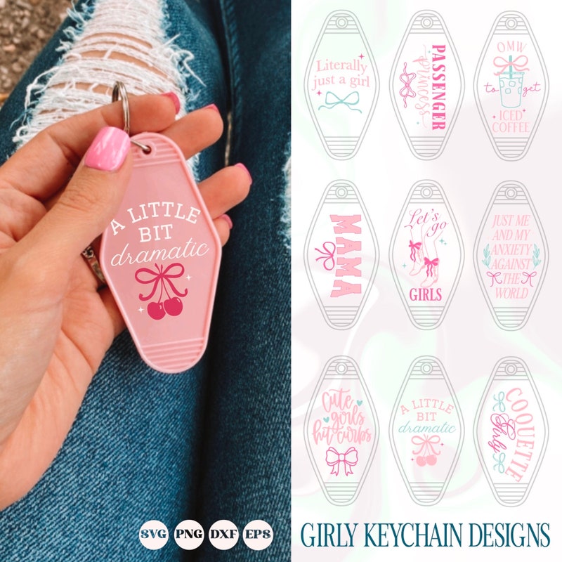 Preppy Keychain - Etsy