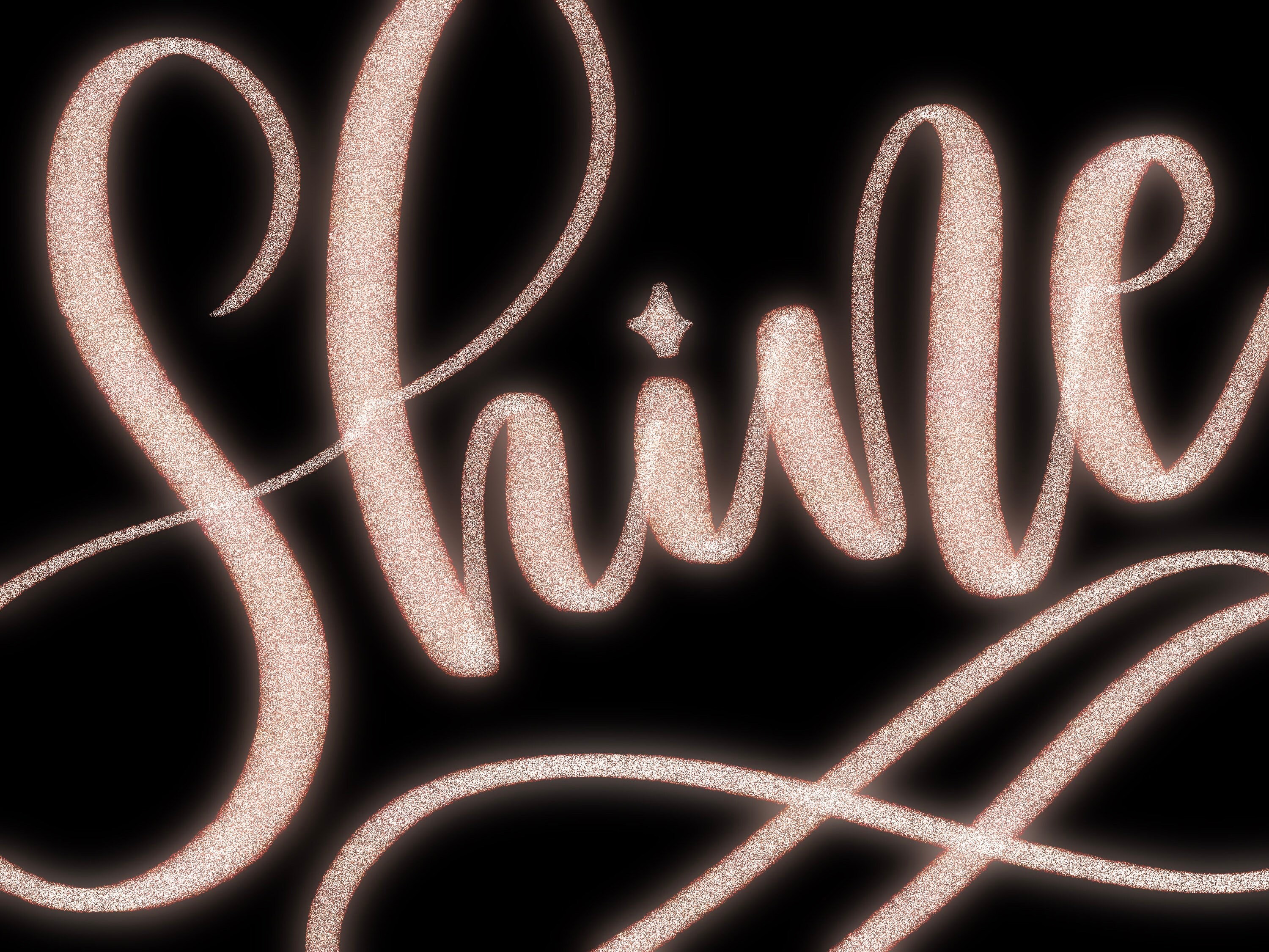Glitter Calligraphy Procreate Brush | Lettering Procreate Brush ...