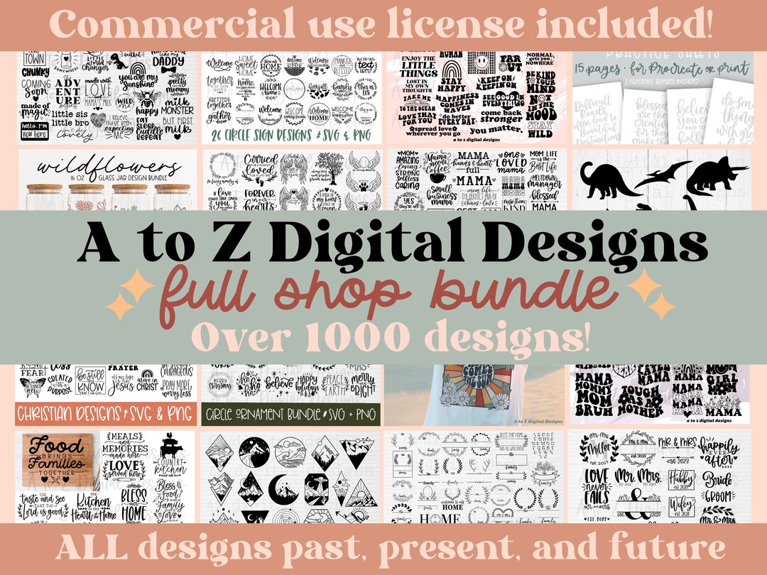 The Ultimate Design Bundle Full Shop Bundle Svg Files Svg - Etsy