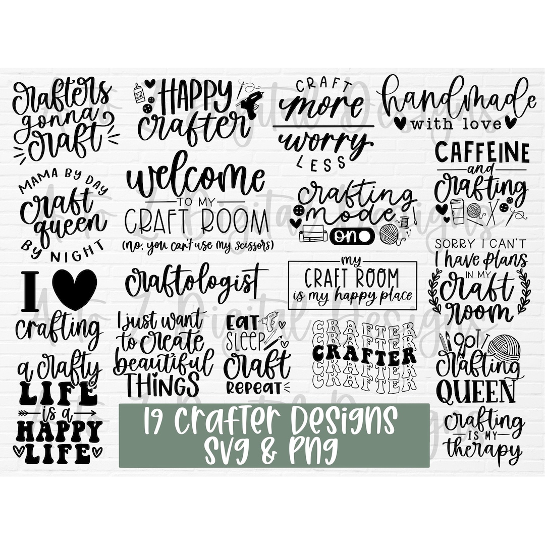 Crafting Svg Bundle | Crafter Svg | Crafty Svg | Craft Svg | Crafter ...