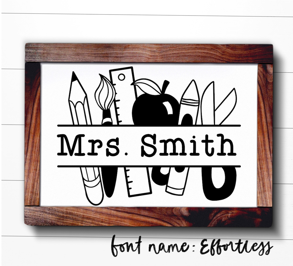 Teacher Monogram Svg Teacher Svg Teacher Shirt Svg Back - Etsy