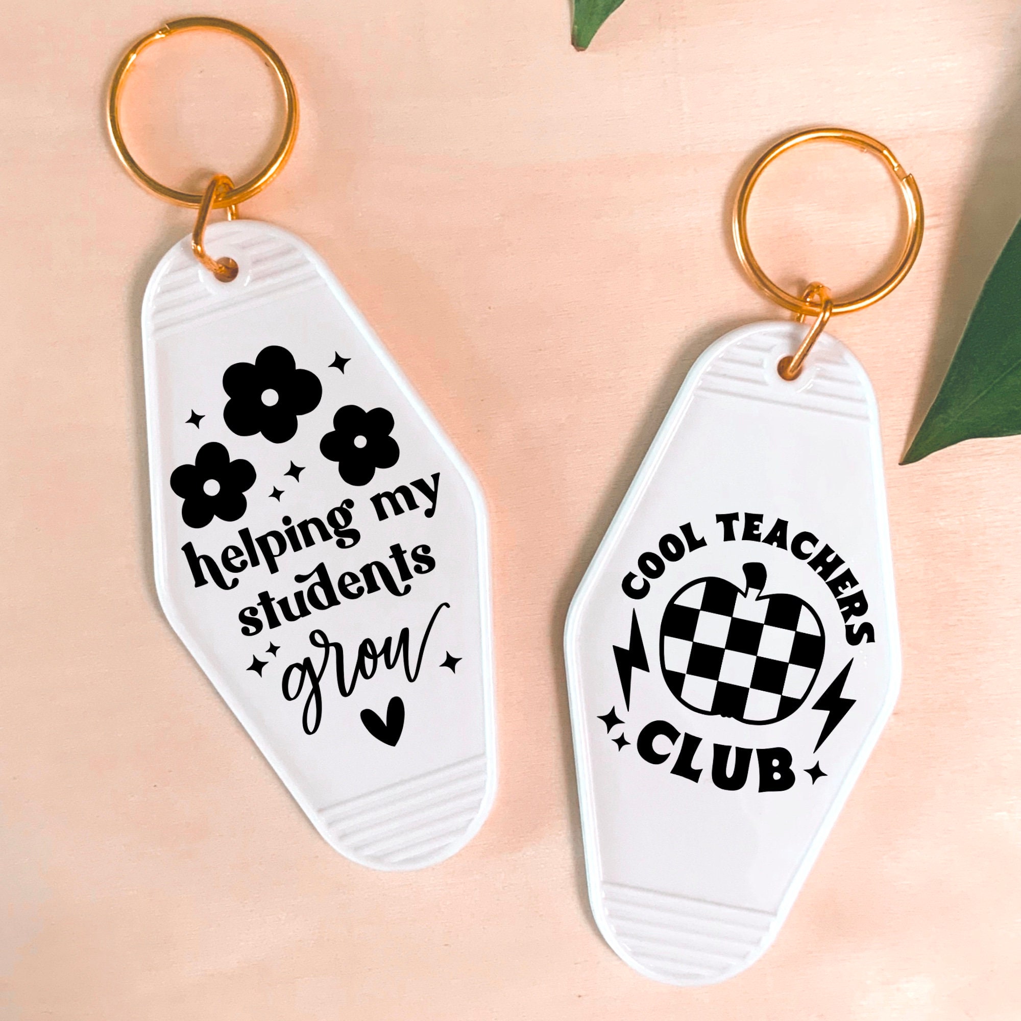 Teacher Motel Keychain Svg, Retro Motel Keychain Svg, Teacher Keychain ...