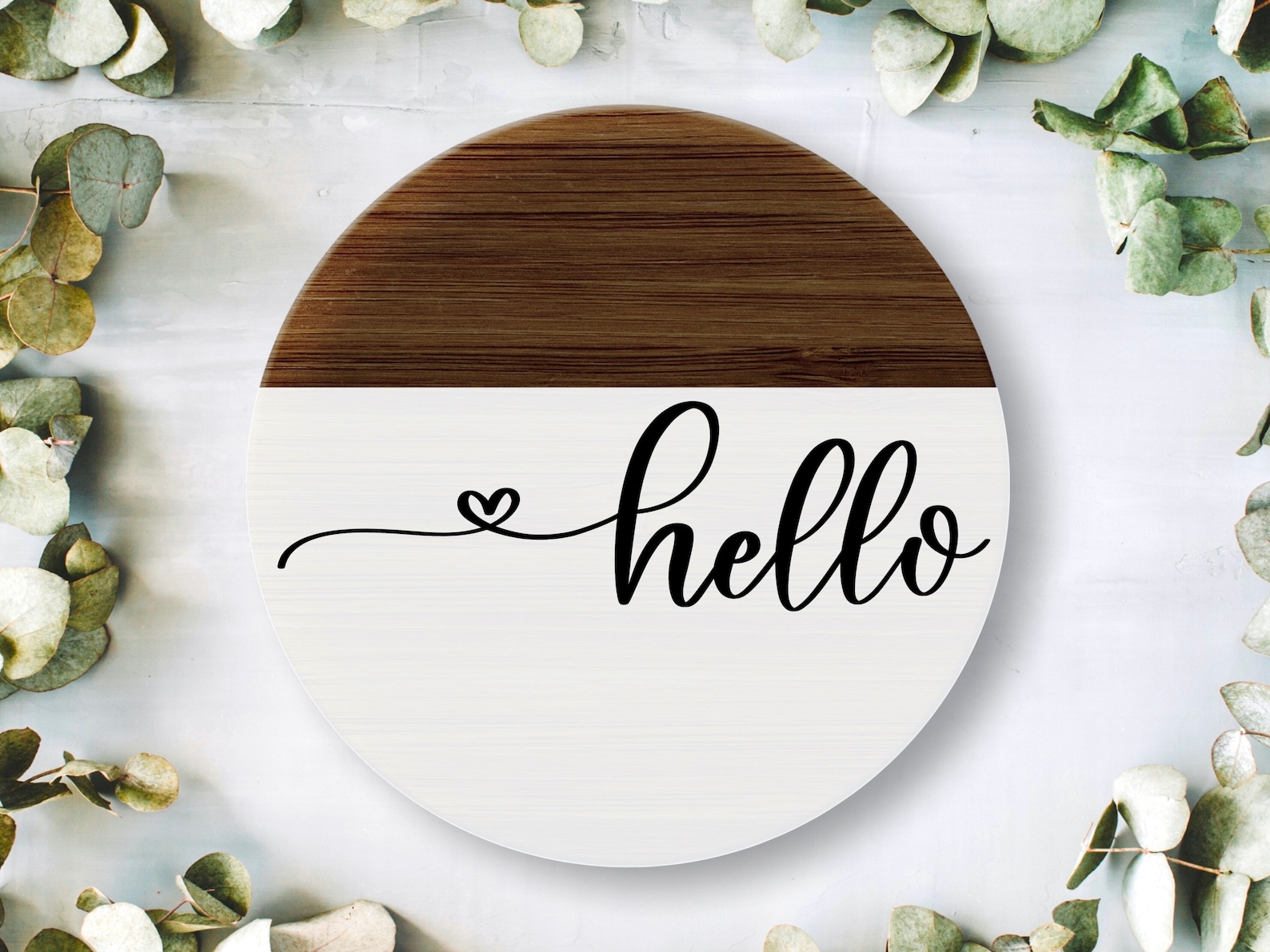 Hello Svg Hand Lettered Hello Sign Svg Welcome Svg Door Mat Svg Door ...