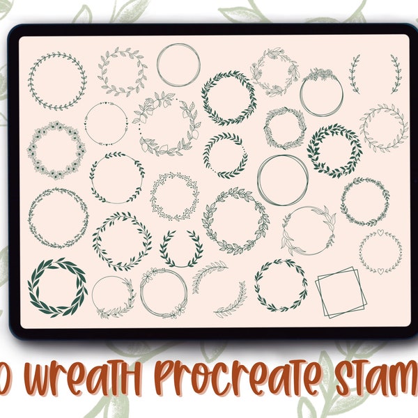 Procreate Brushes Circle Stamp - Etsy
