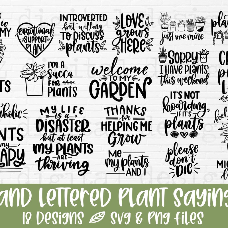 Plant Svg - Etsy