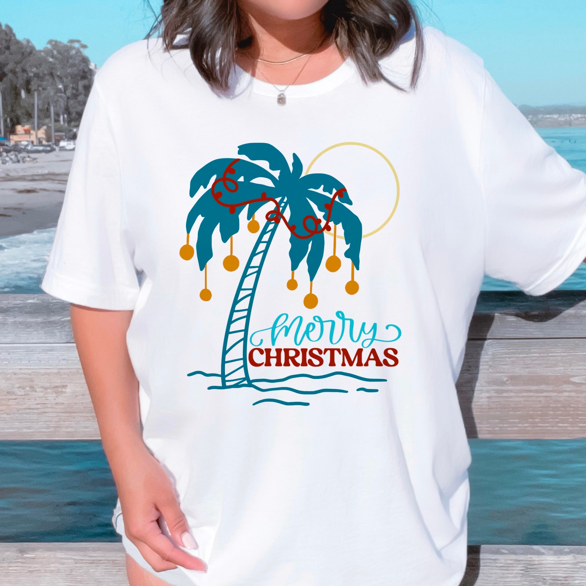 Beach Christmas Svg Bundle, Beach Christmas Sign Svg, Christmas by the ...
