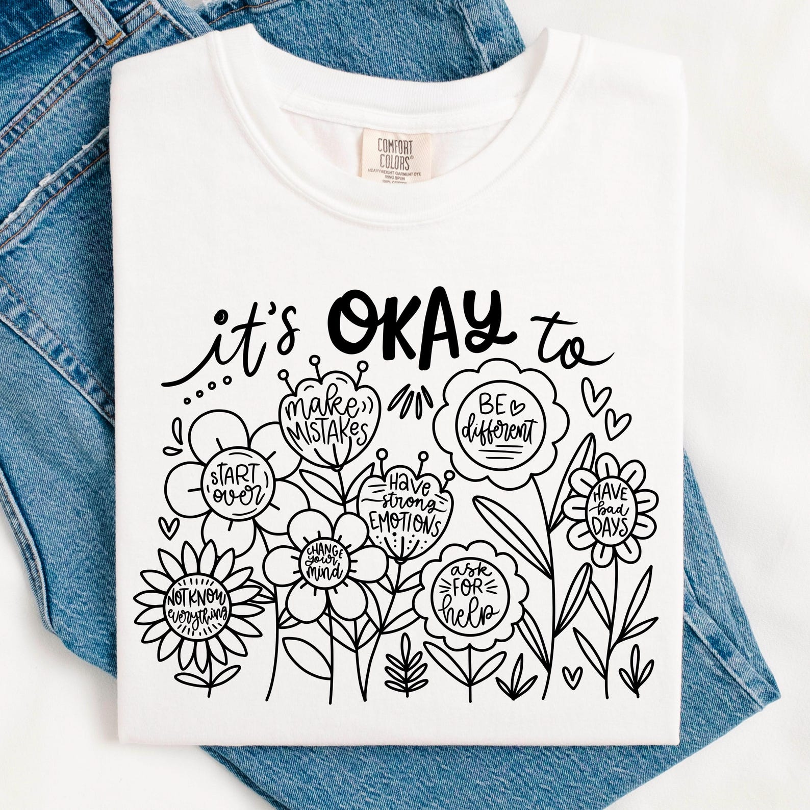 It's Okay to Boho Floral Svg, Flowers Svg, Motivational Svg ...